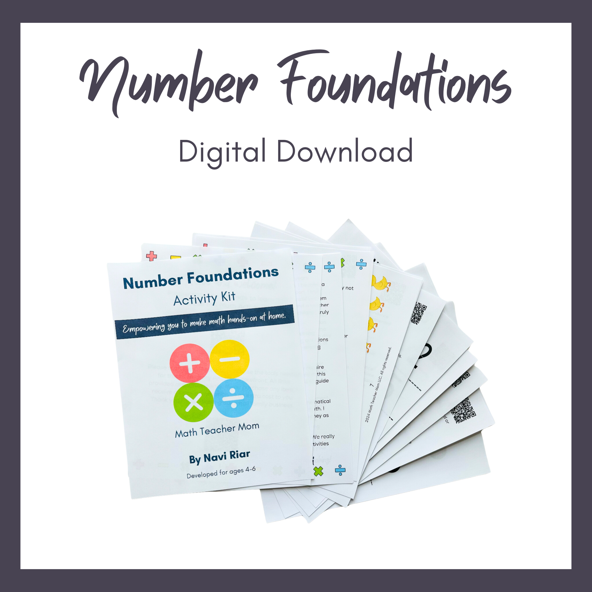 PDF Digital Download: Number Foundations – Math Teacher Mom