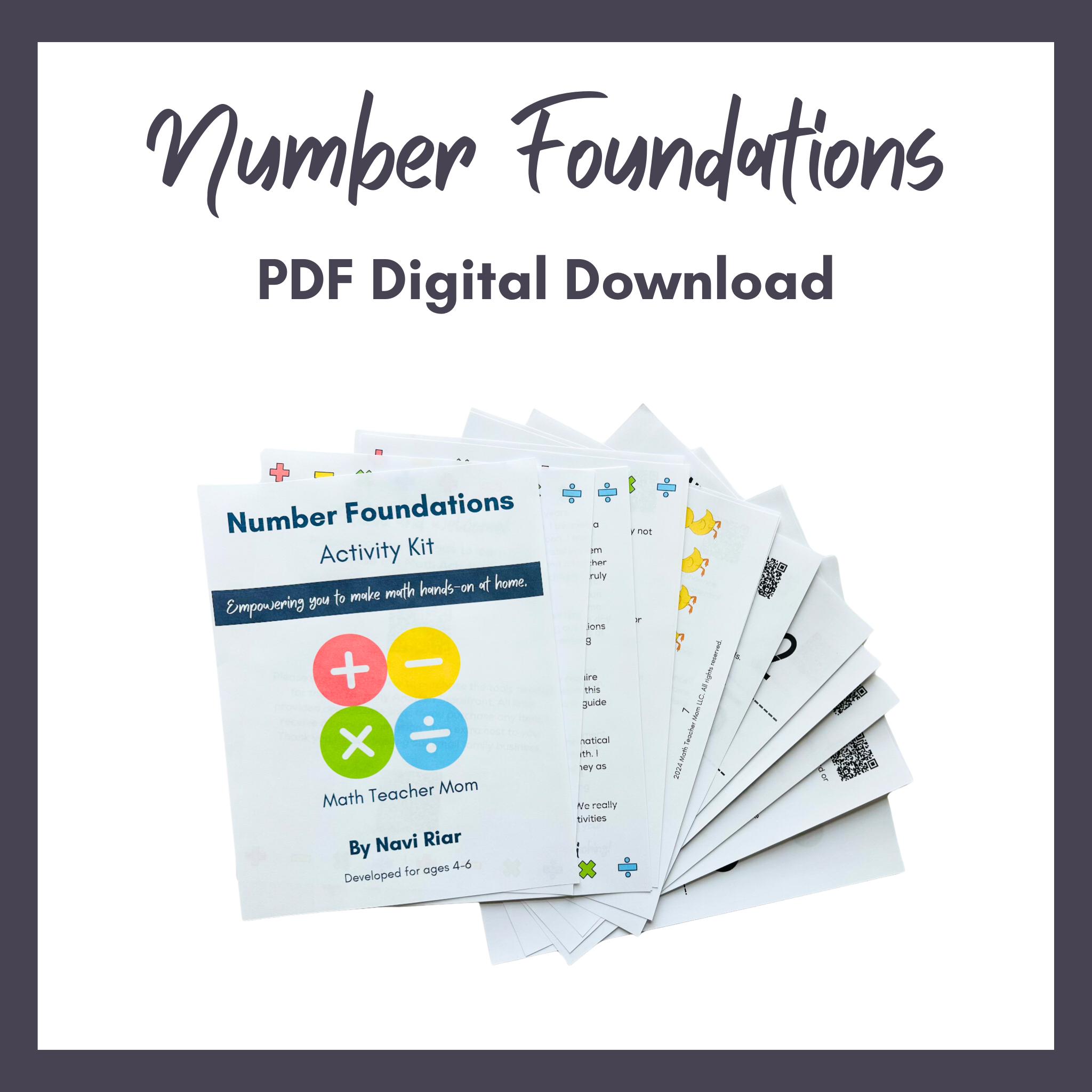 PDF Digital Download: Number Foundations – Math Teacher Mom